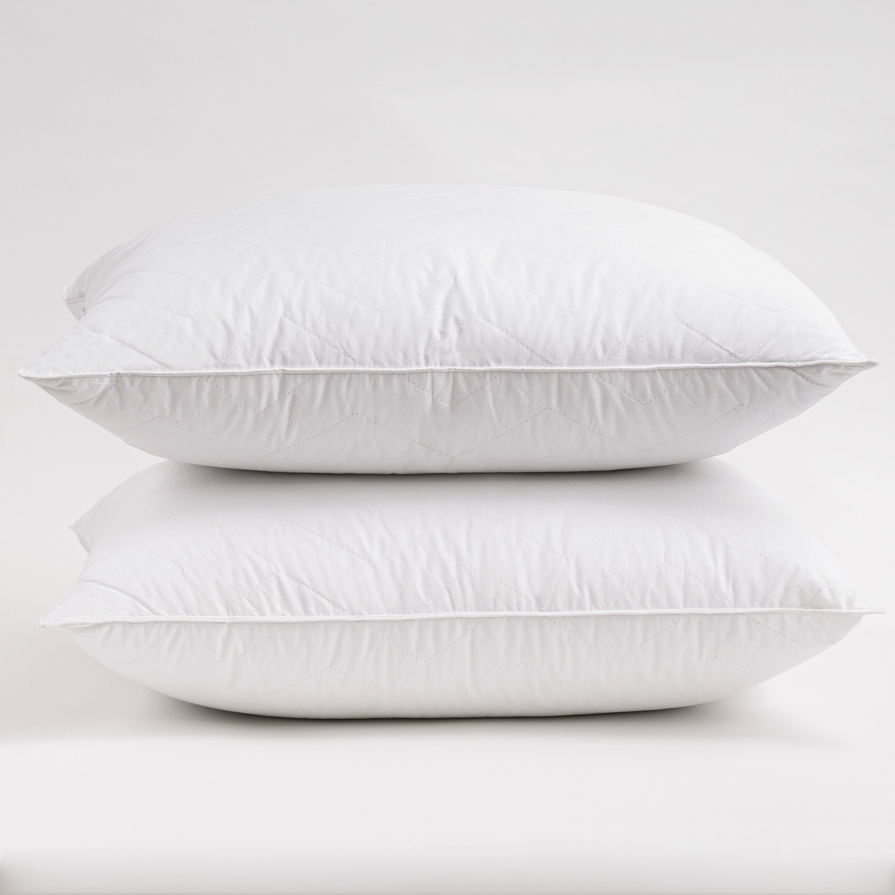 Herringbone Quilted Pillow 2-Pack – DownLinens