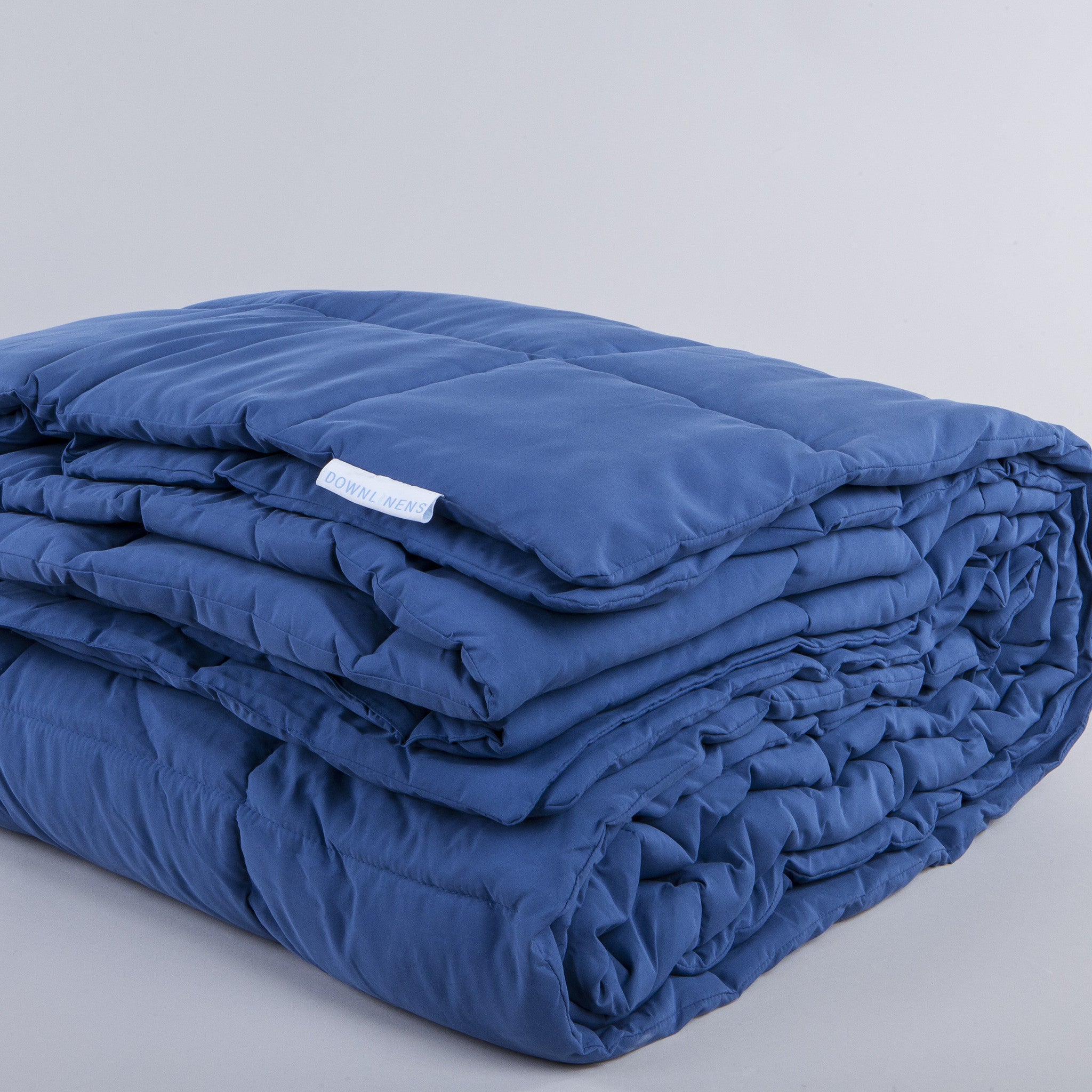 Nautical Blue Peachy Down Alternative Comforter – DownLinens